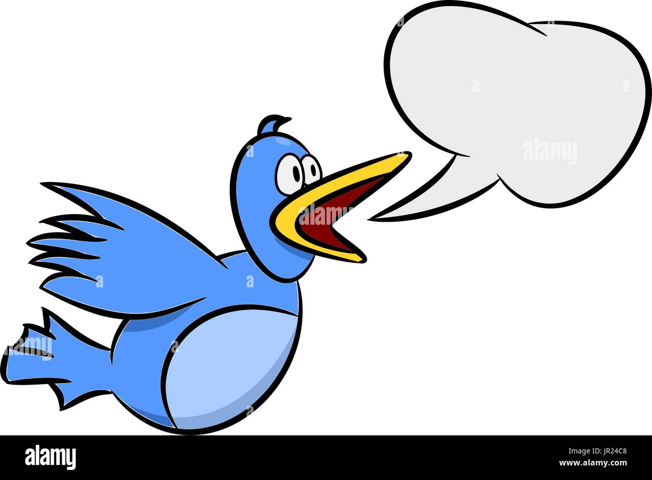 Cute cartoon bluebird blue bird Stock Vector Images - Alamy