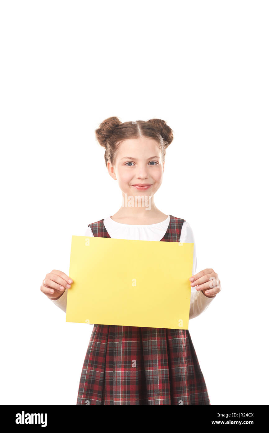 Portrait cheerful school girl hi-res stock photography and images - Alamy