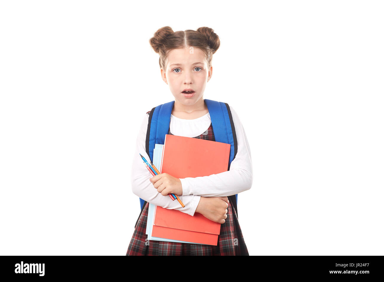 School girl being scared Stock Photo - Alamy