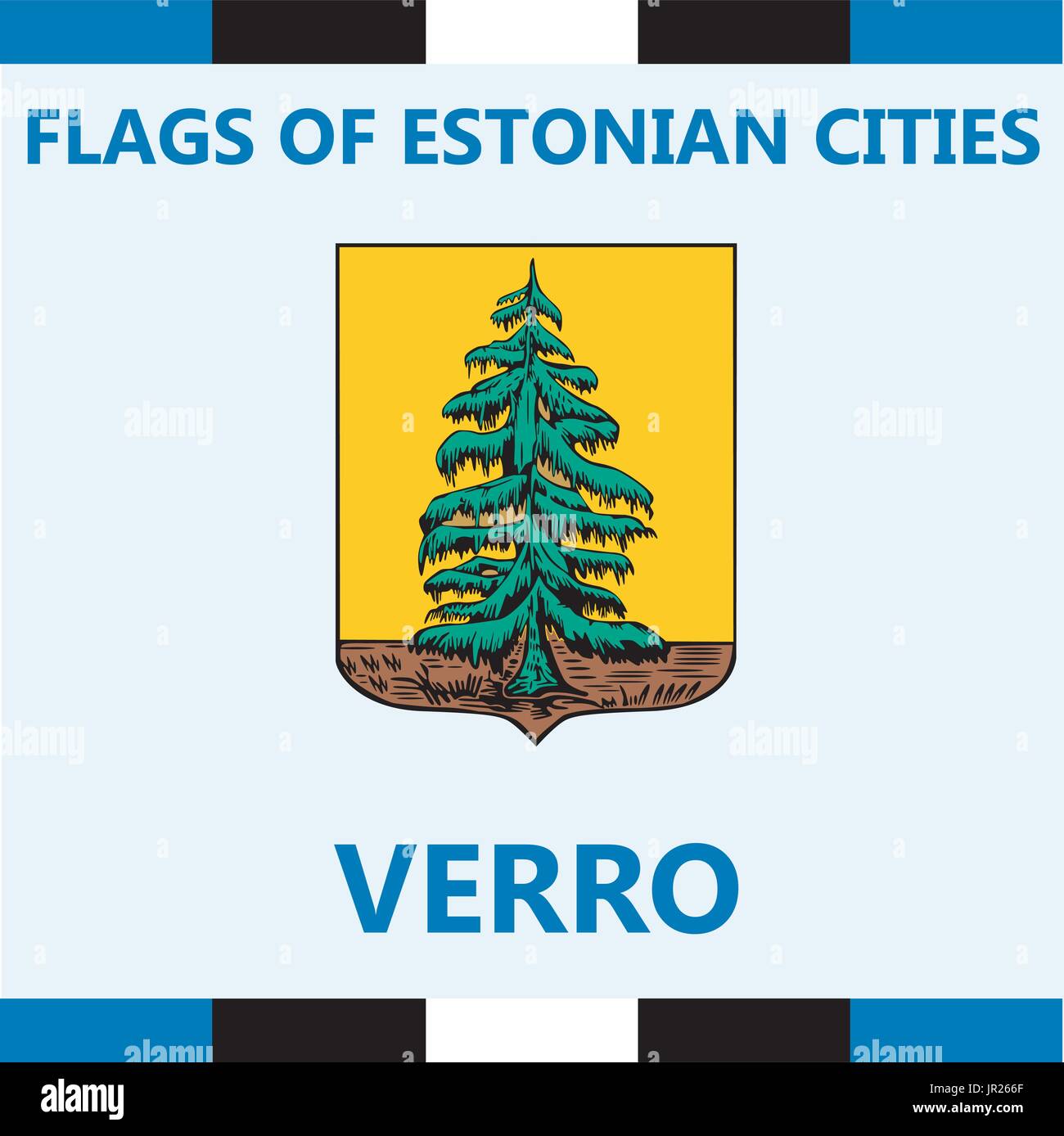 Flag of Estonian region Verro Stock Vector Image & Art - Alamy