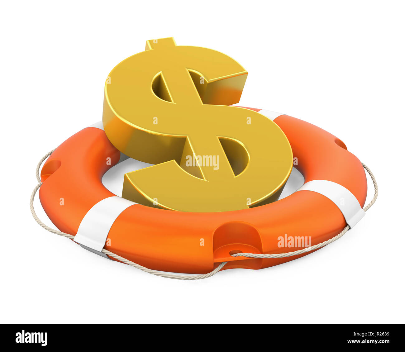 American dollar lifebuoy 3d hi-res stock photography and images - Alamy