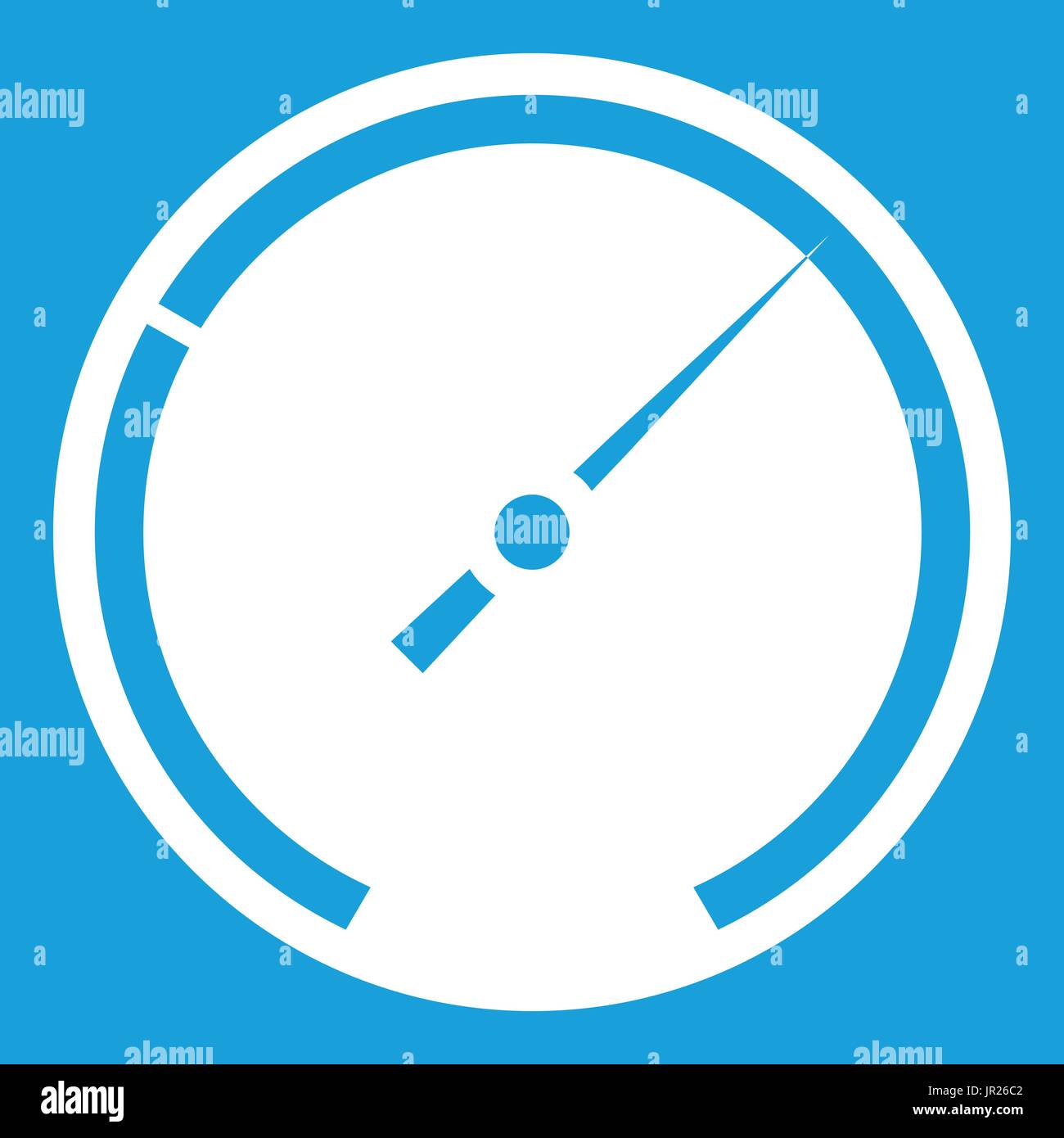 Speedometer icon white Stock Vector Image & Art - Alamy