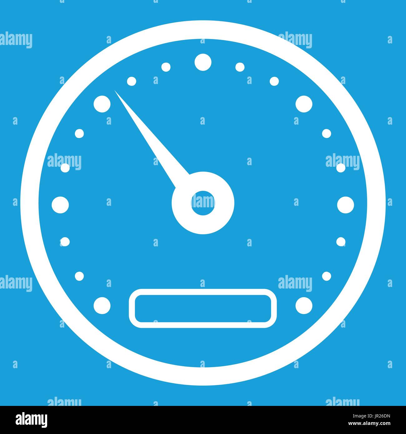 Speedometer icon white Stock Vector Image & Art - Alamy