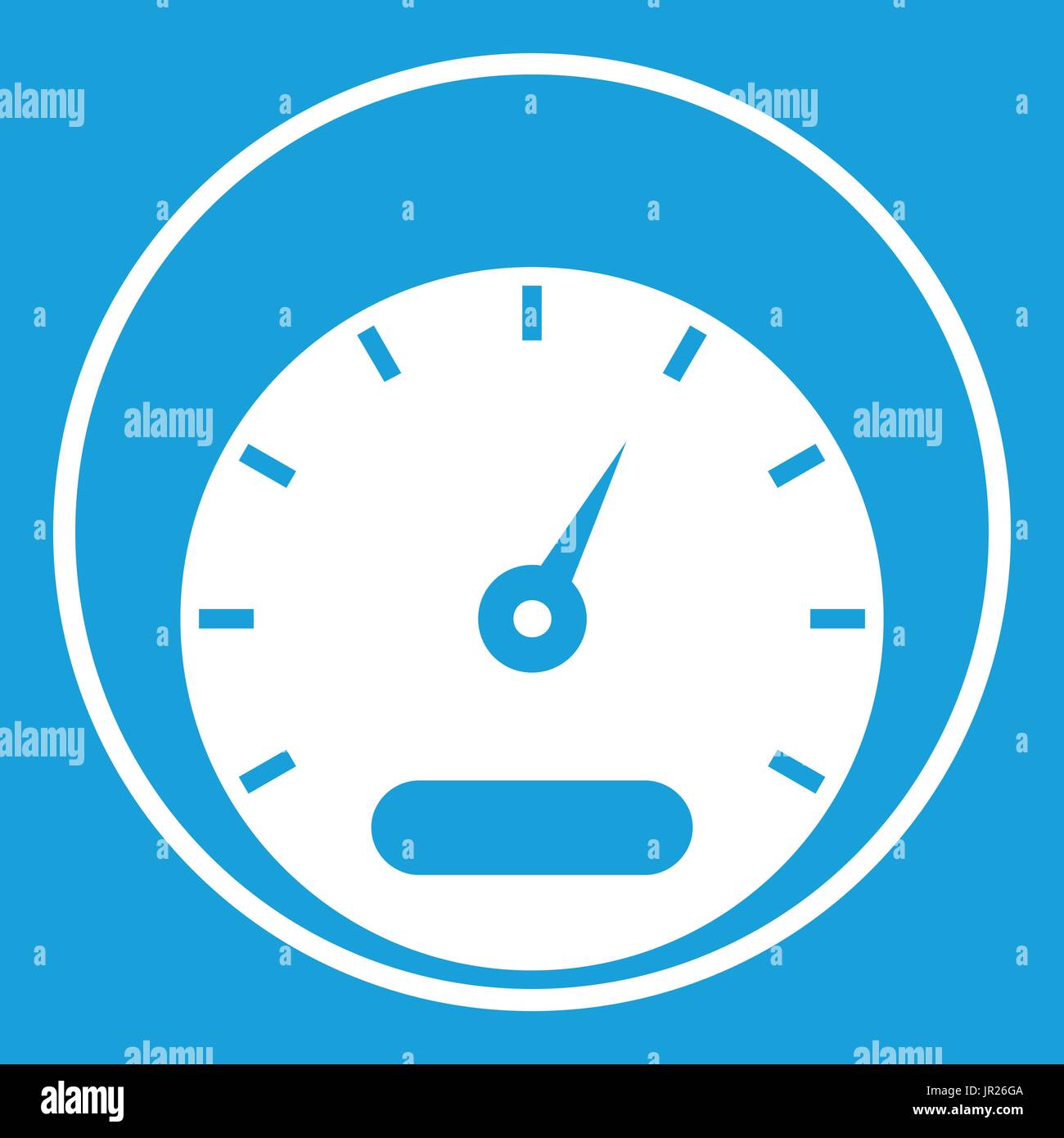 Speedometer icon white Stock Vector Image & Art - Alamy
