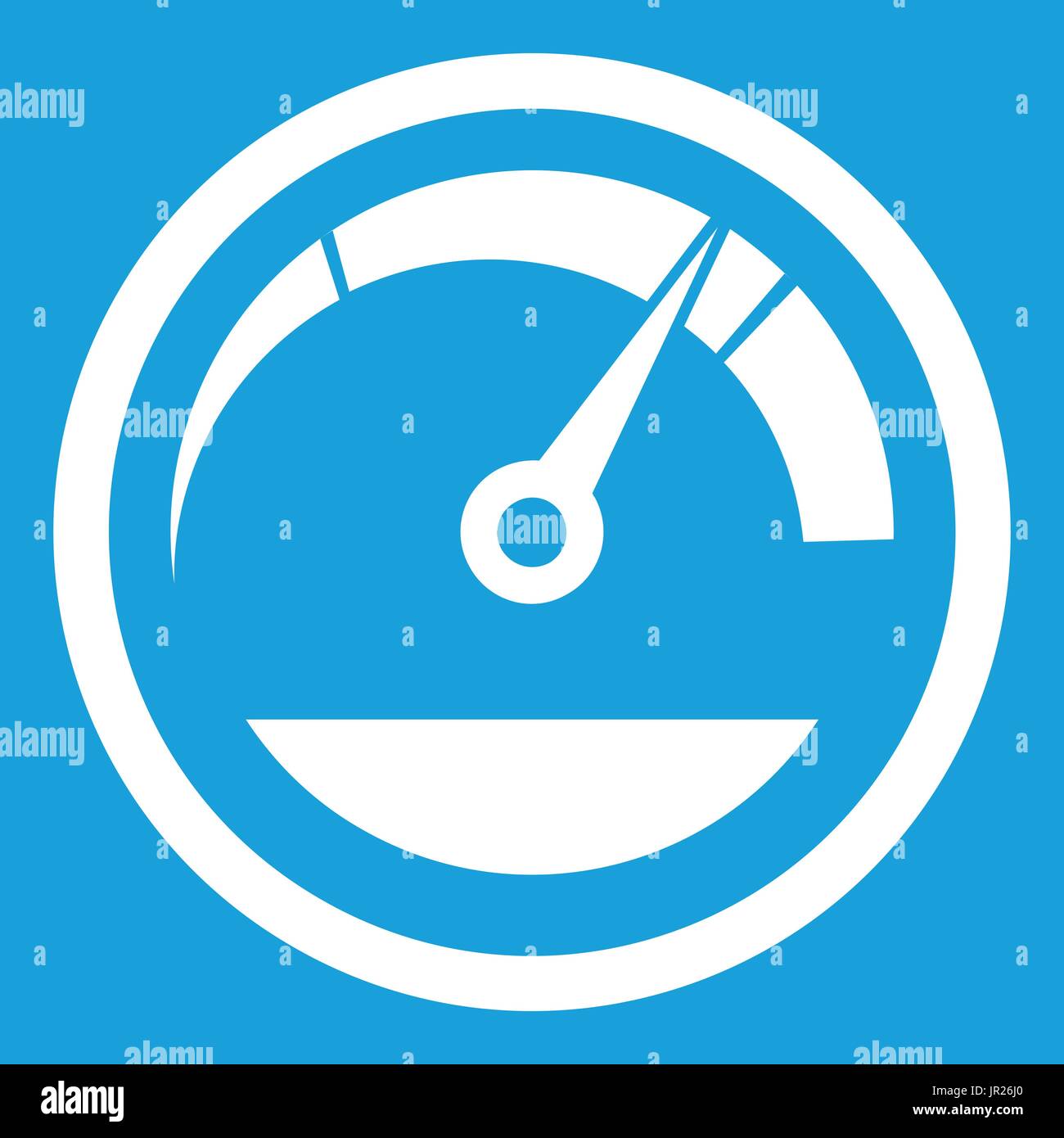 Speedometer icon white Stock Vector Image & Art - Alamy