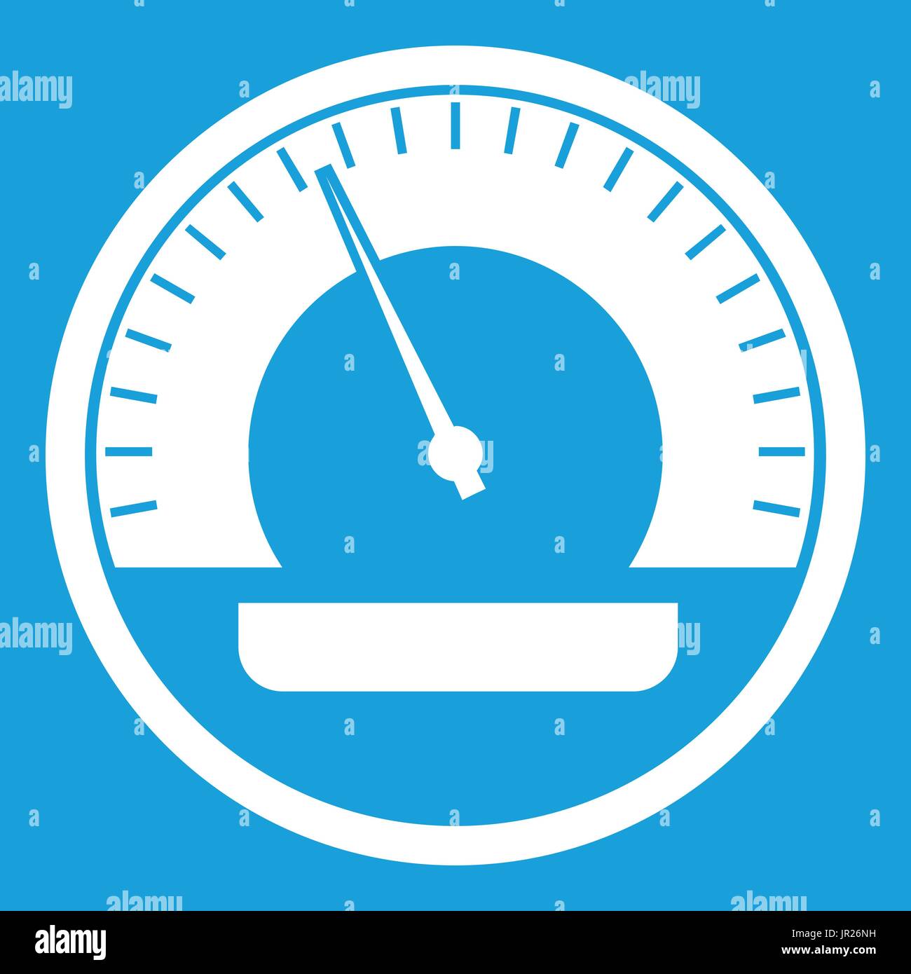 Speedometer icon white Stock Vector Image & Art - Alamy