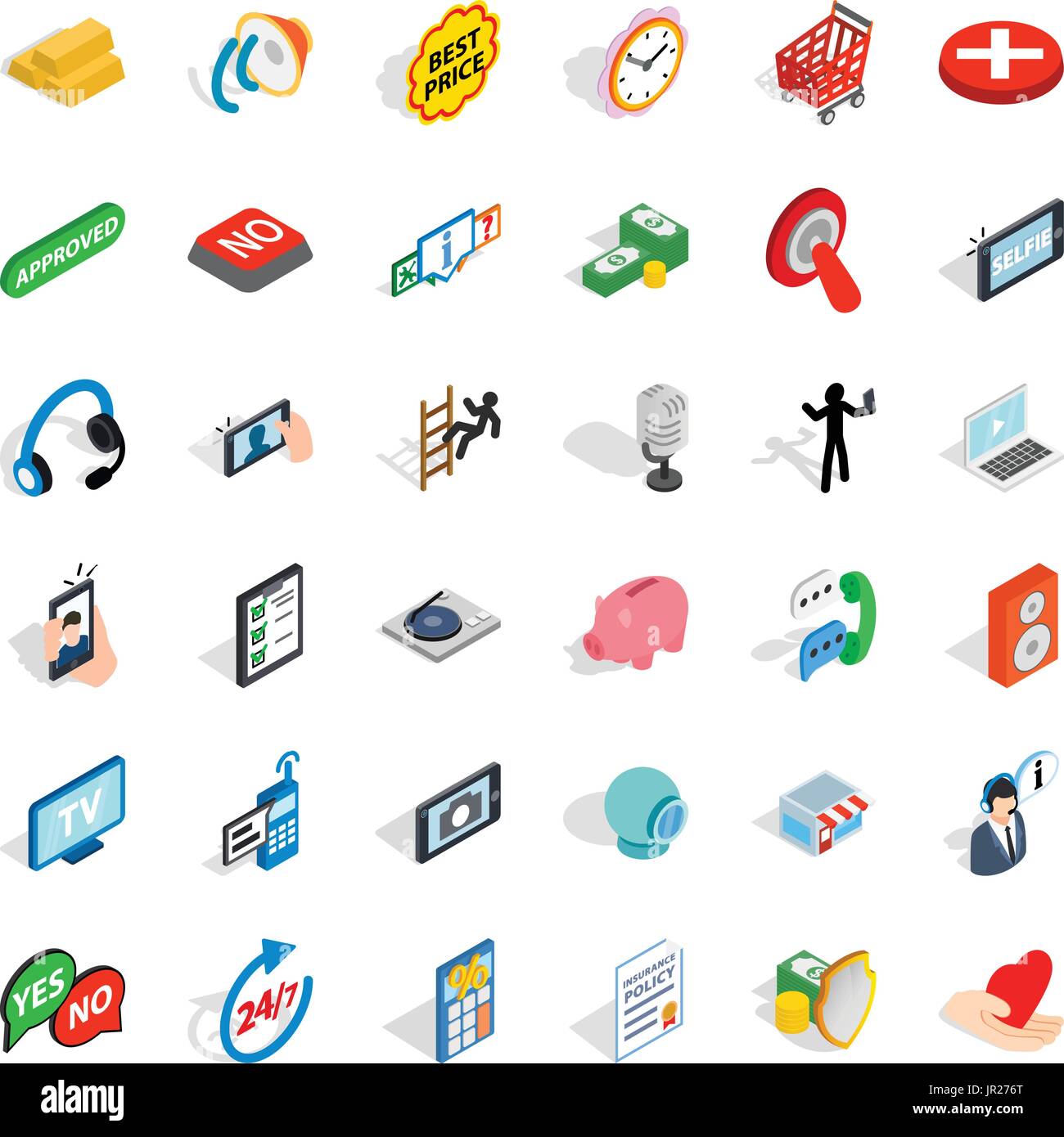 Community icons set, isometric style Stock Vector Image & Art - Alamy