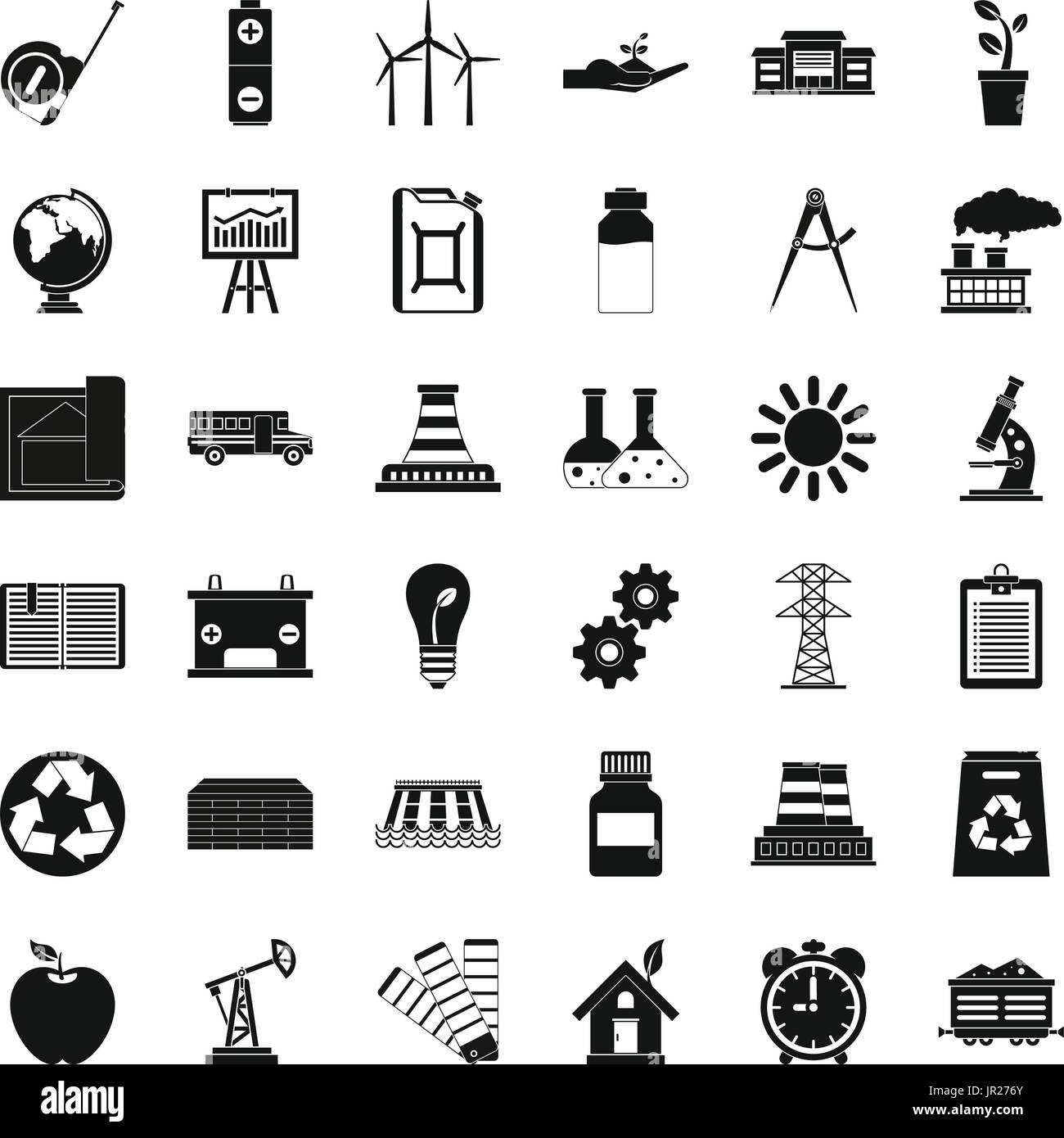 Company icons set, simple style Stock Vector Image & Art - Alamy