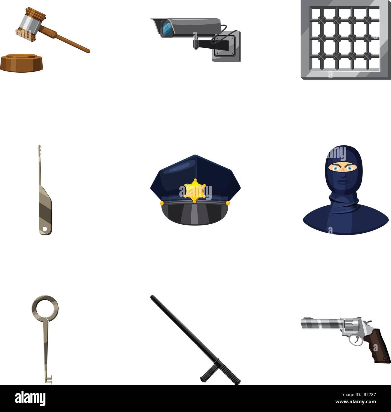 Court decision icons set, cartoon style Stock Vector Image & Art - Alamy