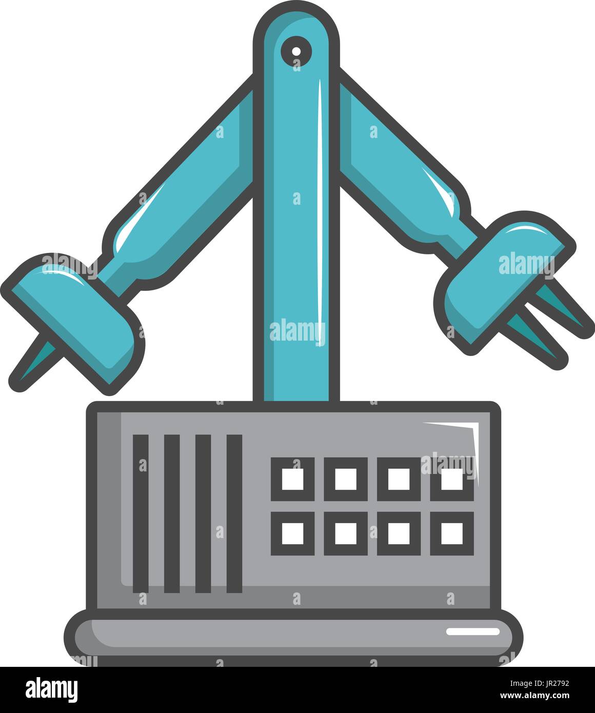 Silhouette robotic production line hi-res stock photography and images ...