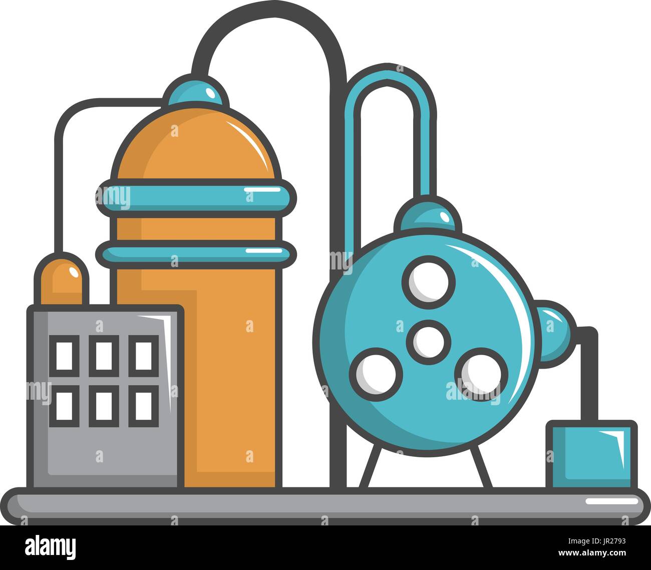 Industrial abstract machine icon, cartoon style Stock Vector Image ...