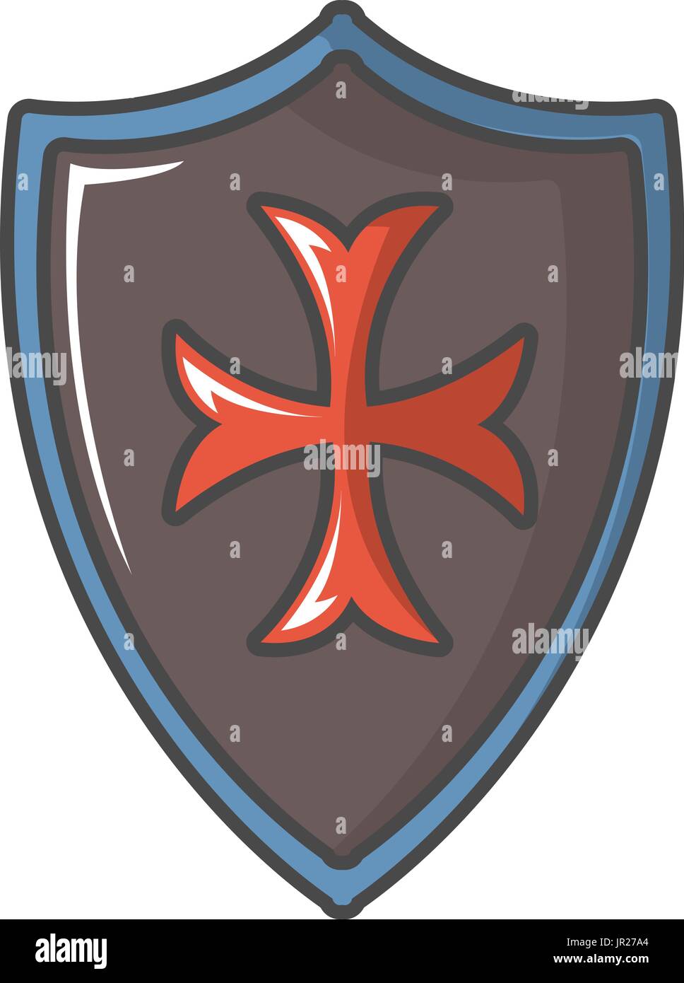White Shield With Red Cross High Resolution Stock Photography and ...