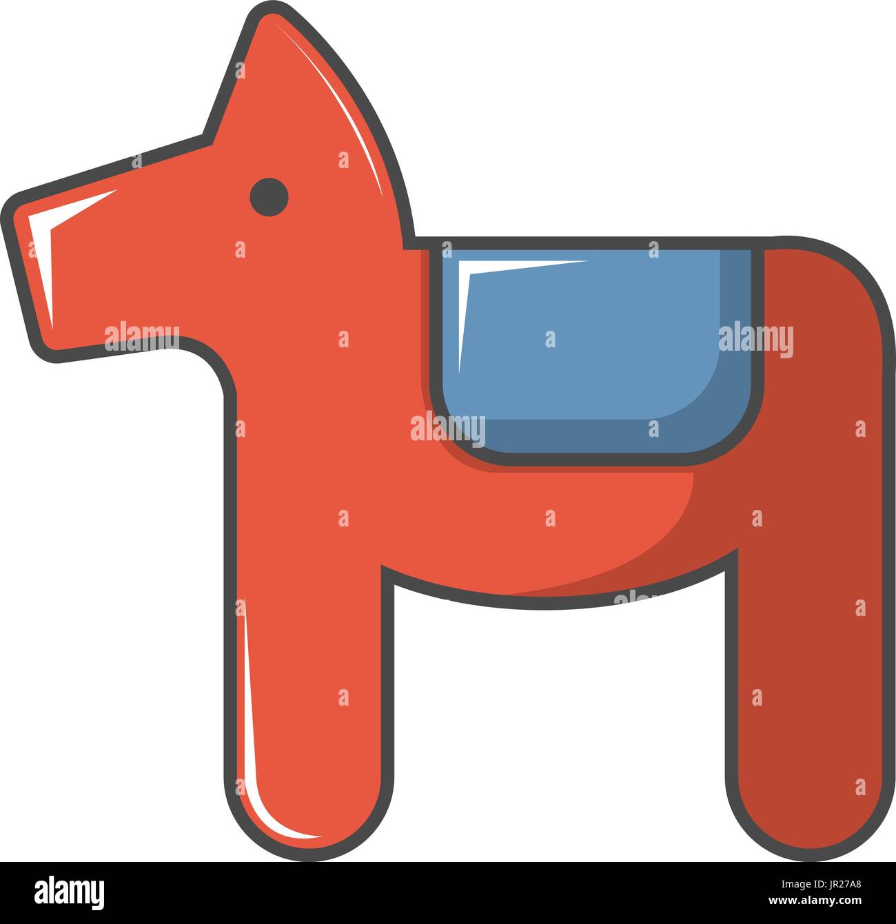 Dala Horse Swedish Symbol Scandinavian High Resolution Stock ...