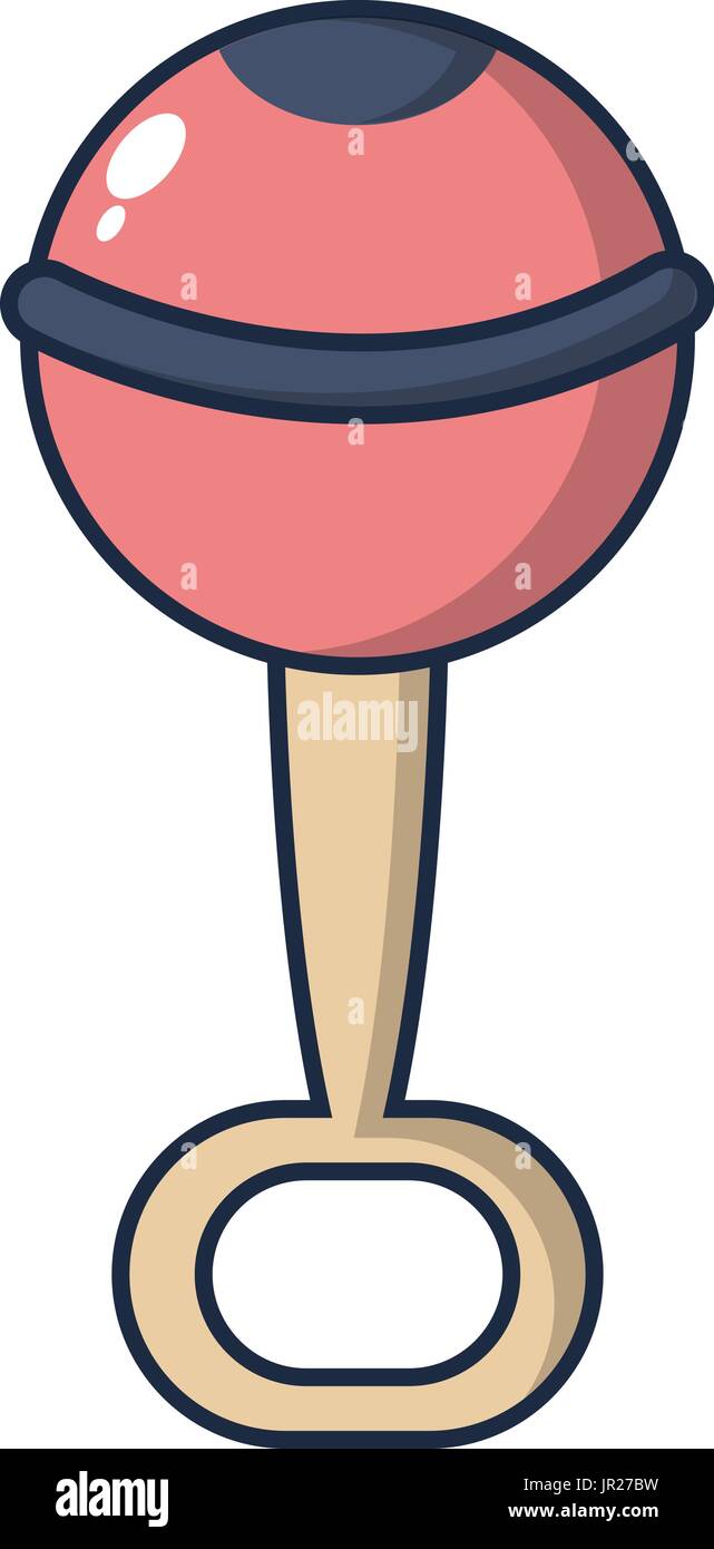 Red baby rattle icon cartoon hi-res stock photography and images - Alamy