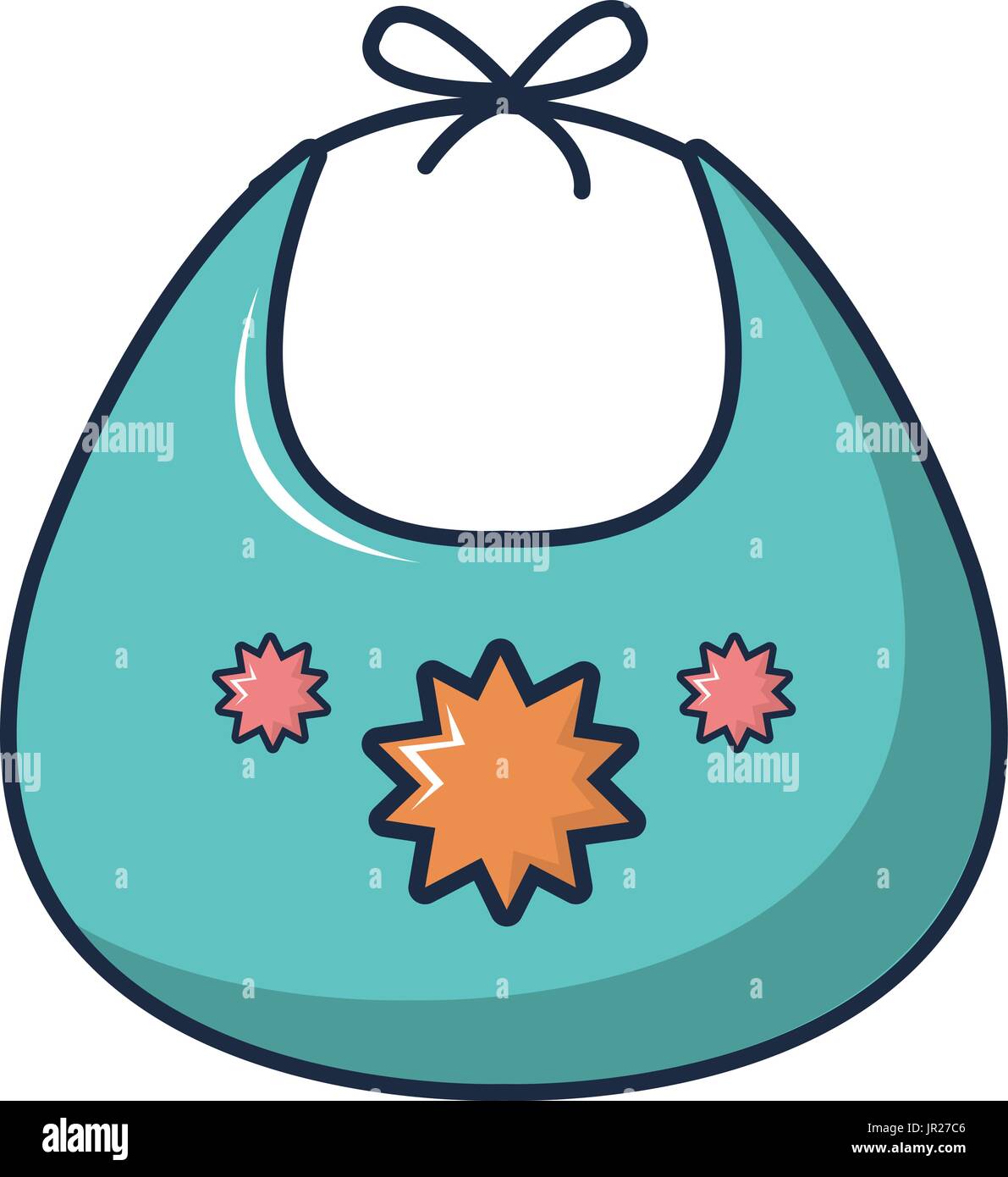 Kid bib icon, cartoon style Stock Vector Image & Art - Alamy