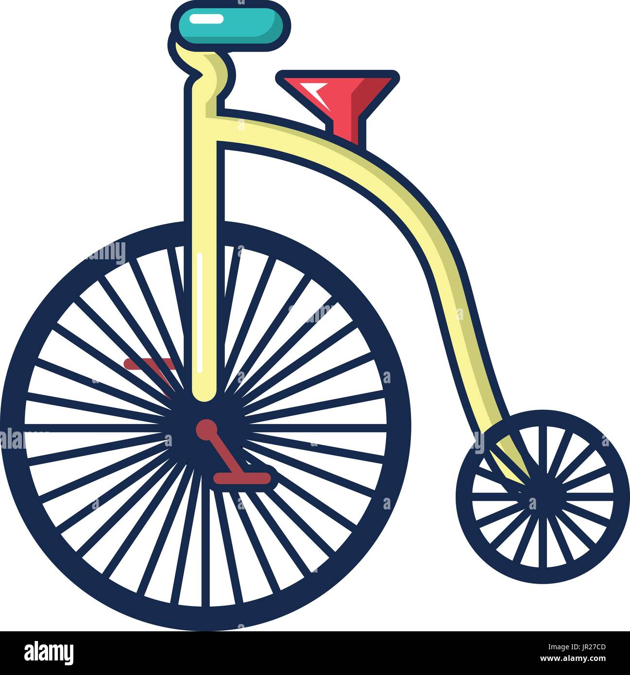 Bike bicycle horn flat Stock Vector Images - Alamy