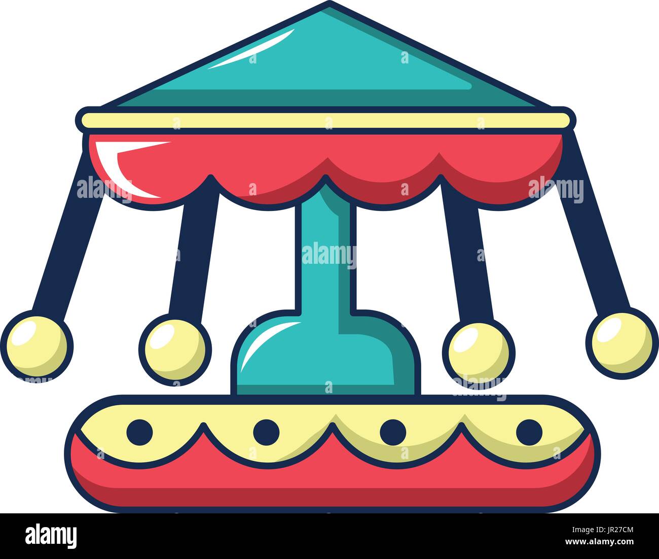 Carousel icon, cartoon style Stock Vector Image & Art - Alamy