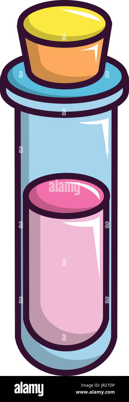 Magic glass tube love potion icon, cartoon style Stock Vector Image ...