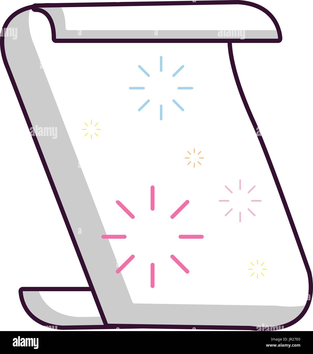 Magic scroll icon, cartoon style Stock Vector Image & Art - Alamy