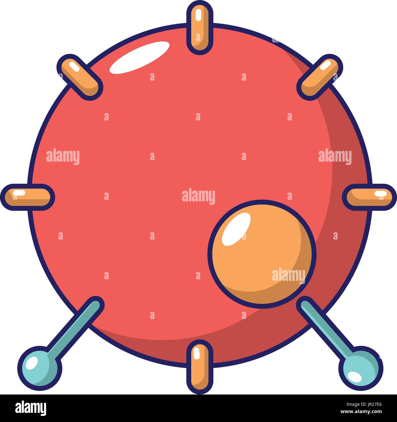 Drum icon, cartoon style Stock Vector Image & Art - Alamy