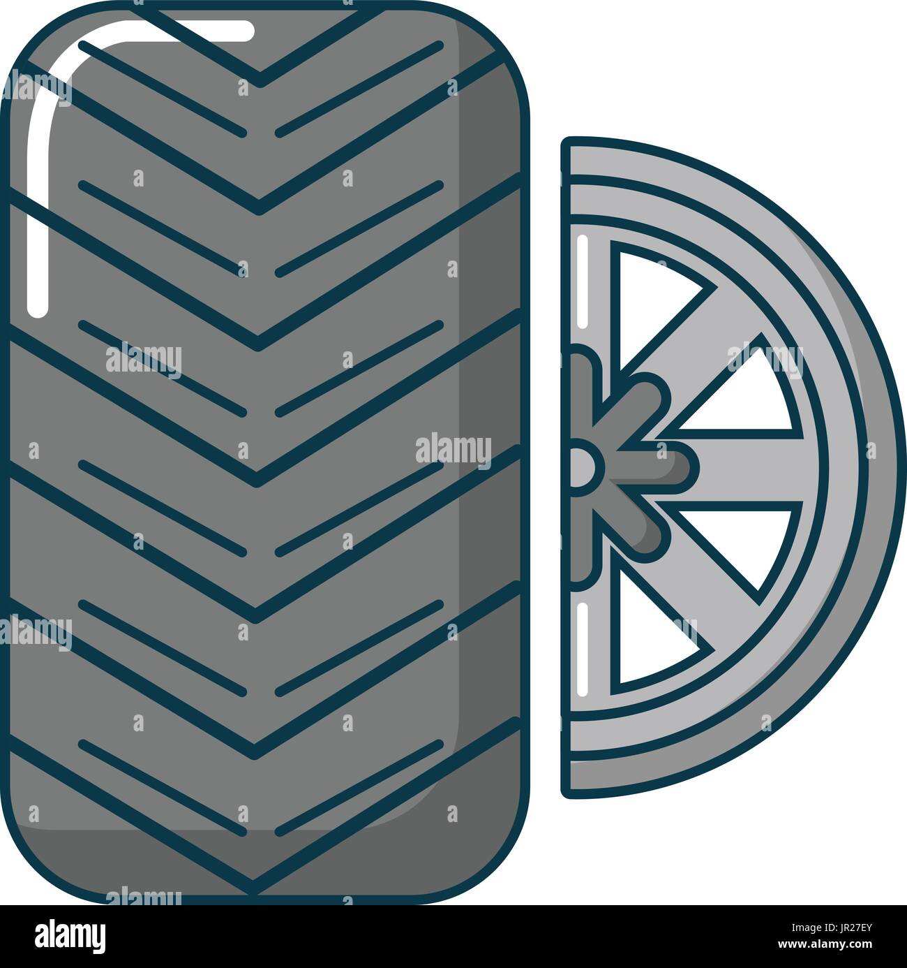 Car wheel tire icon, cartoon style Stock Vector Image & Art - Alamy