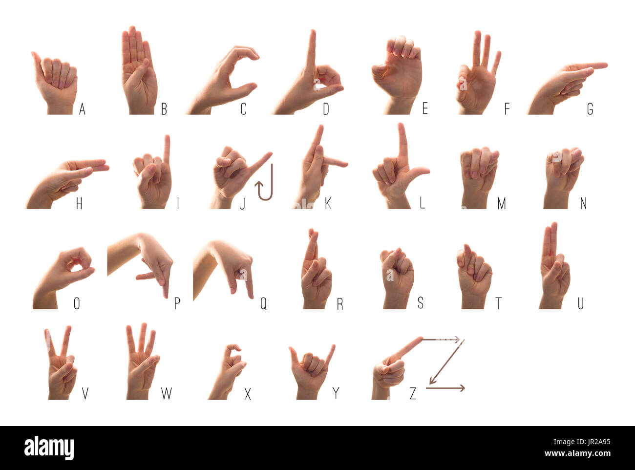 American sign language hands hi-res stock photography and images - Alamy