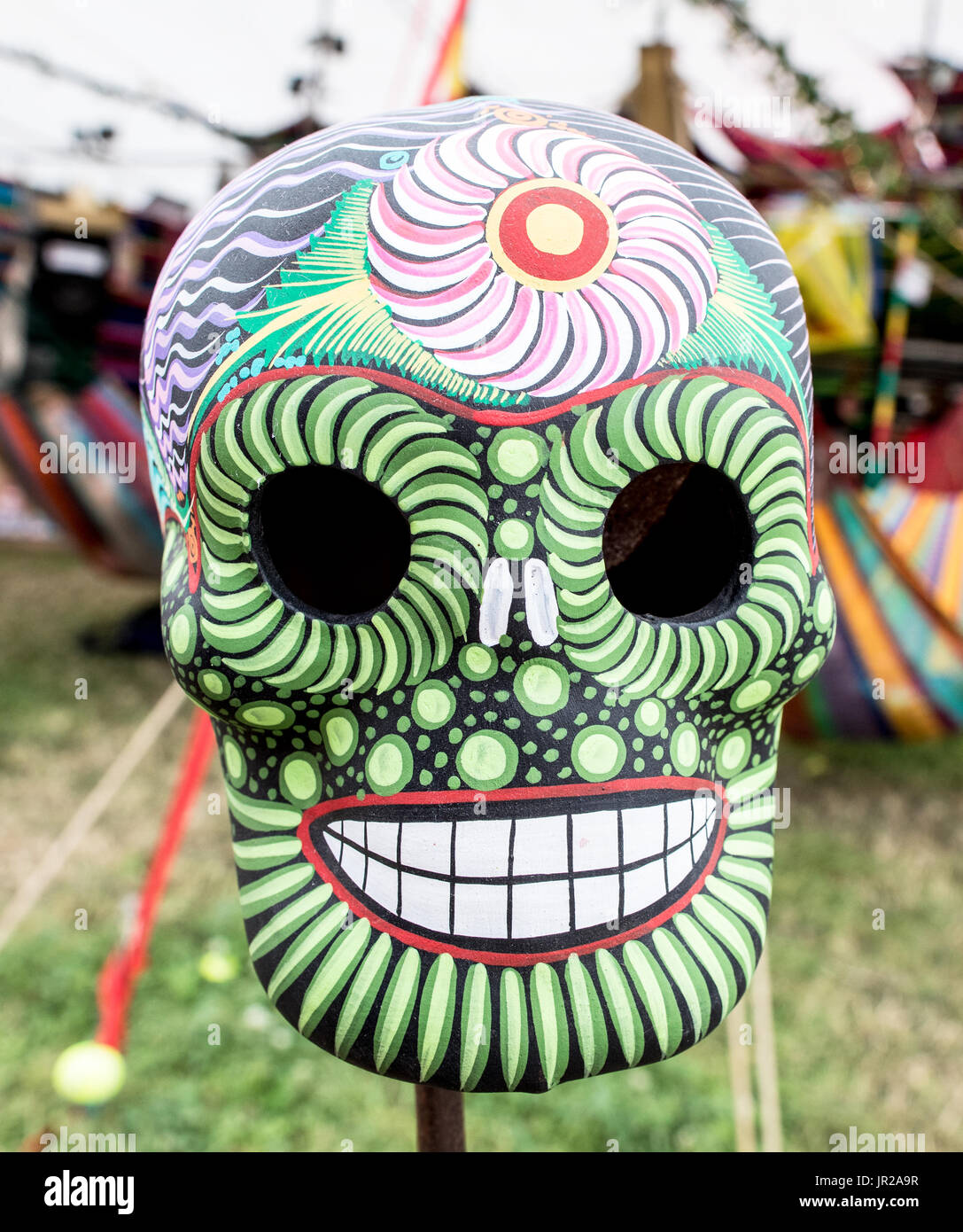 Traditional mexican painted skull hi-res stock photography and images ...