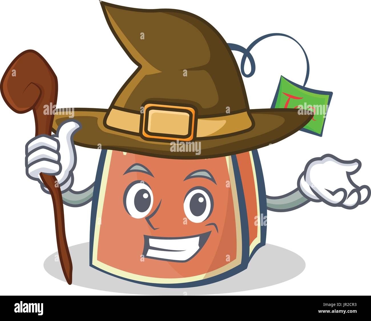 Witch tea bag character cartoon vector art collection Stock Vector ...