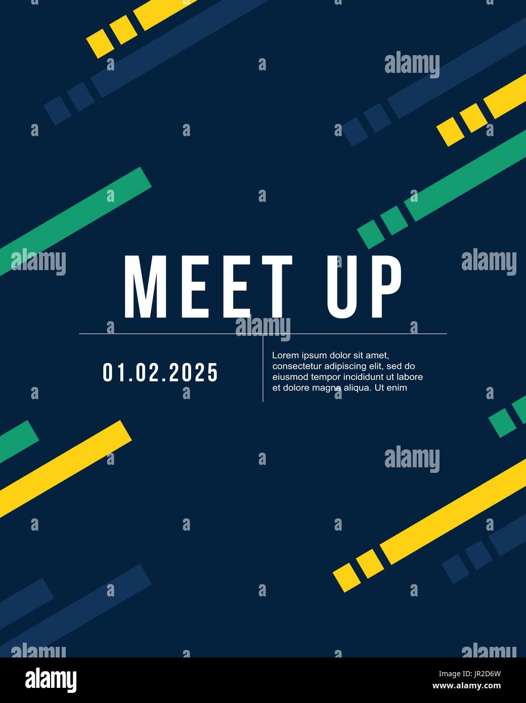 cool colorful background meet up design card Stock Vector Image & Art ...
