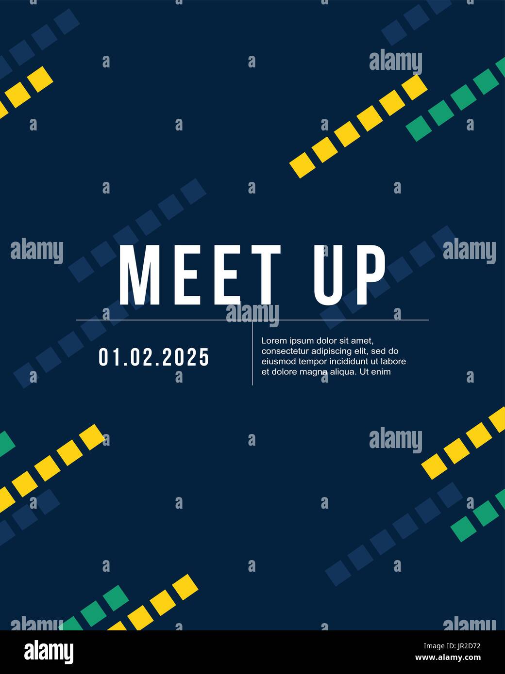 cool colorful background meet up collection card Stock Vector Image ...