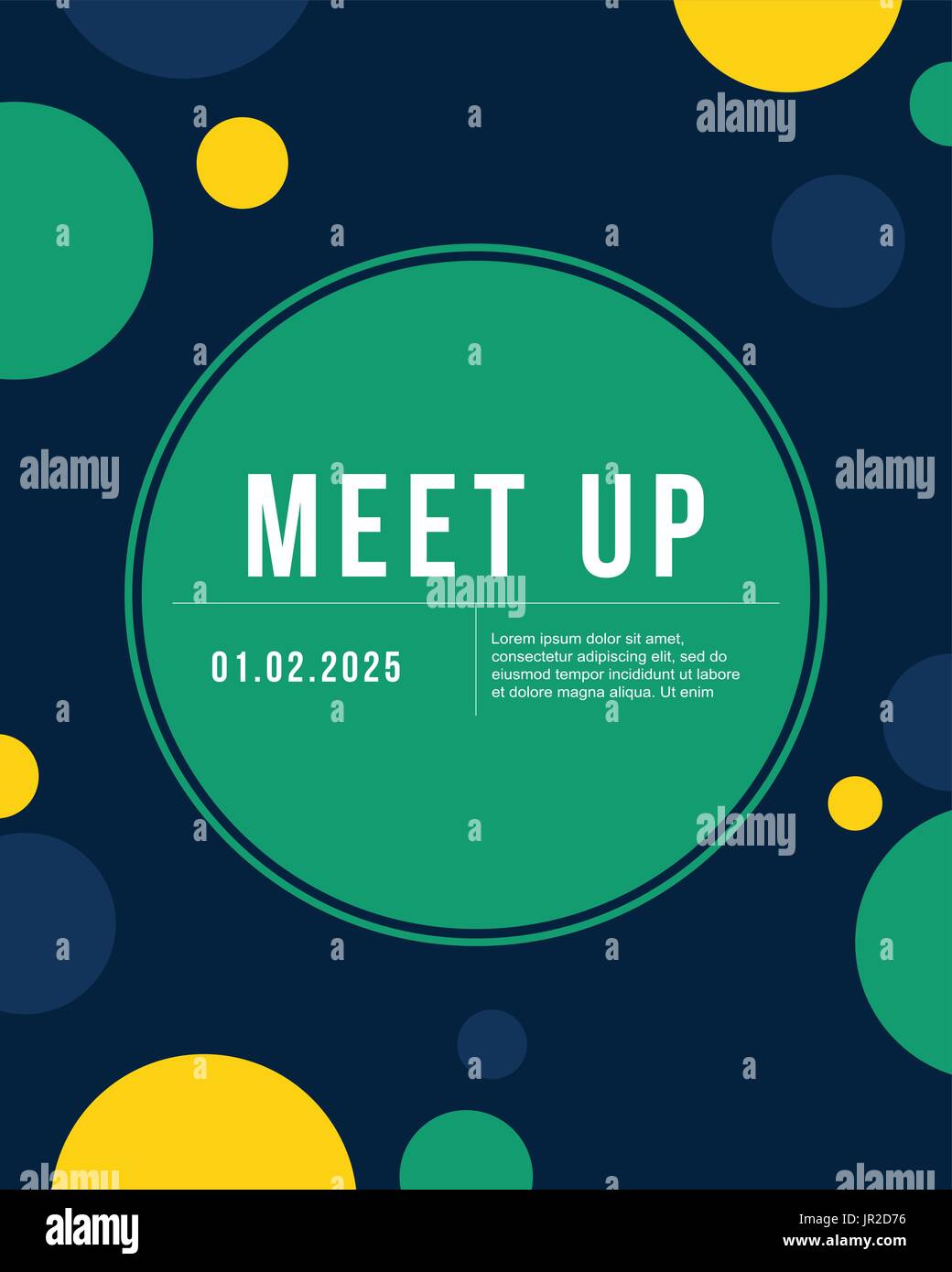 Bubble cool colorful background meet up card Stock Vector Image & Art ...