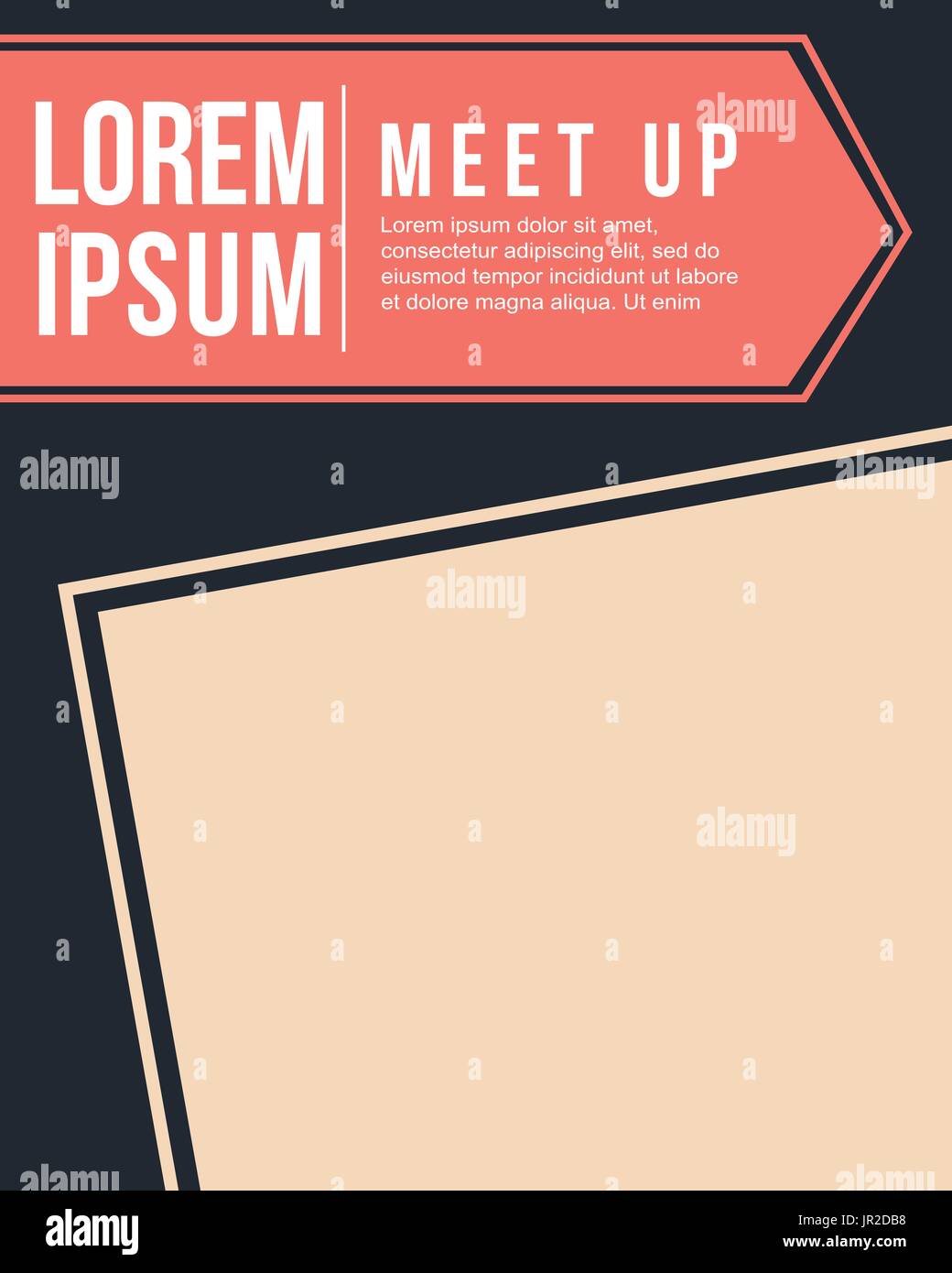 cool colorful background meet up card style Stock Vector Image & Art ...