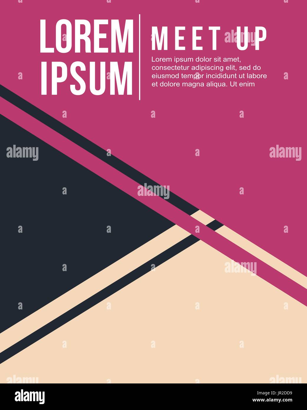 cool colorful background design meet up card Stock Vector Image & Art ...