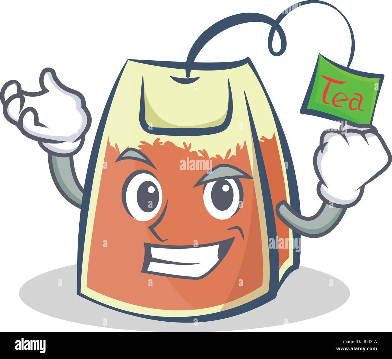 Successful tea bag character cartoon Stock Vector Image & Art - Alamy