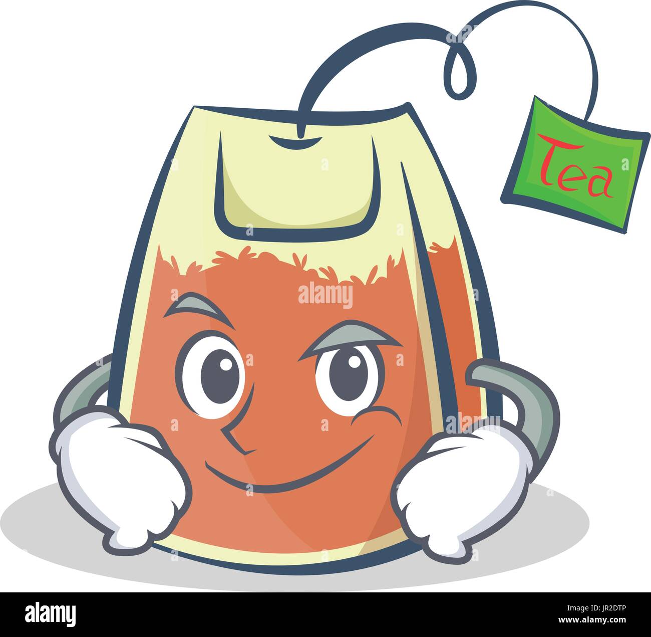 Smirking tea bag character cartoon Stock Vector Image & Art - Alamy