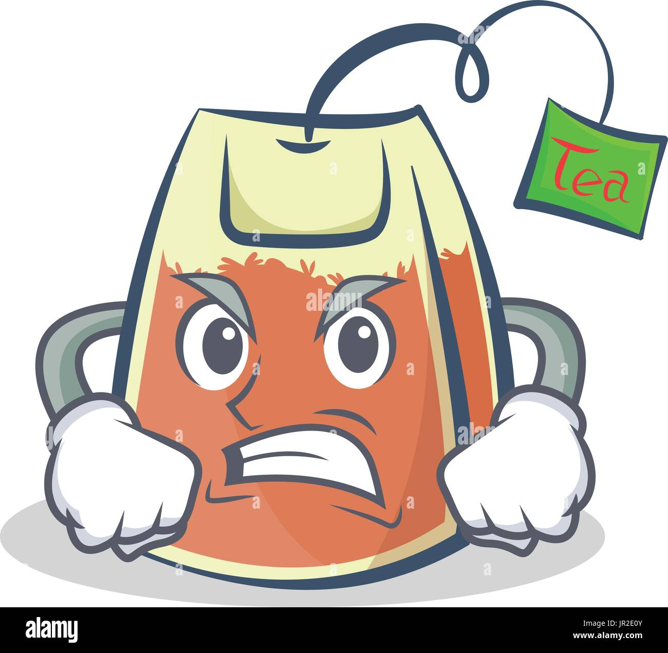 Angry tea bag character cartoon Stock Vector Image & Art - Alamy