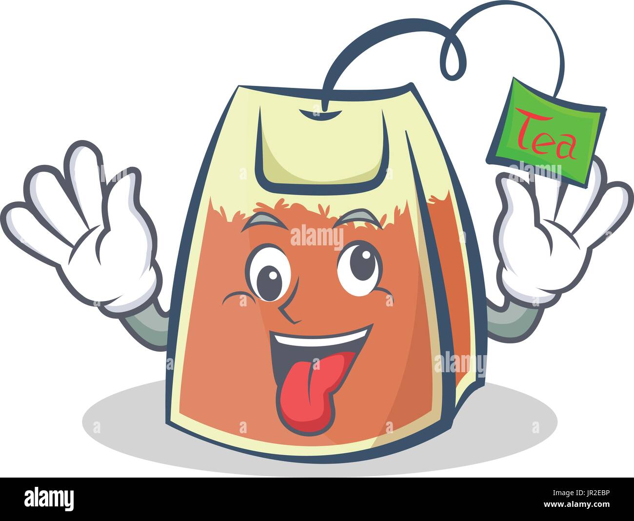 Crazy tea bag character cartoon Stock Vector Image & Art - Alamy