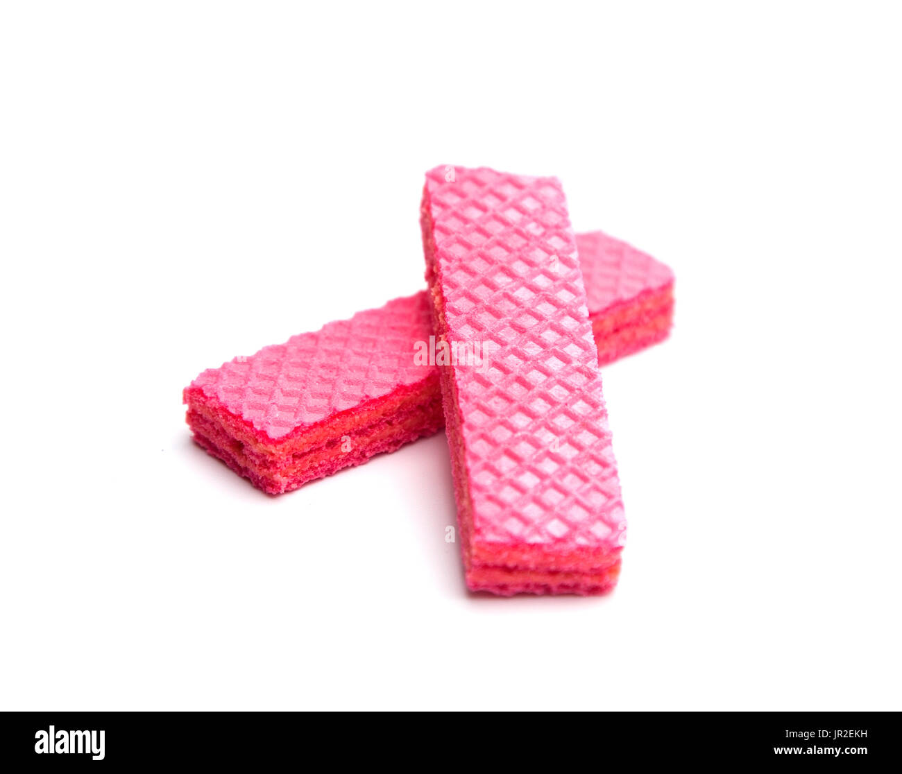 Pink wafer cookies hi-res stock photography and images - Alamy
