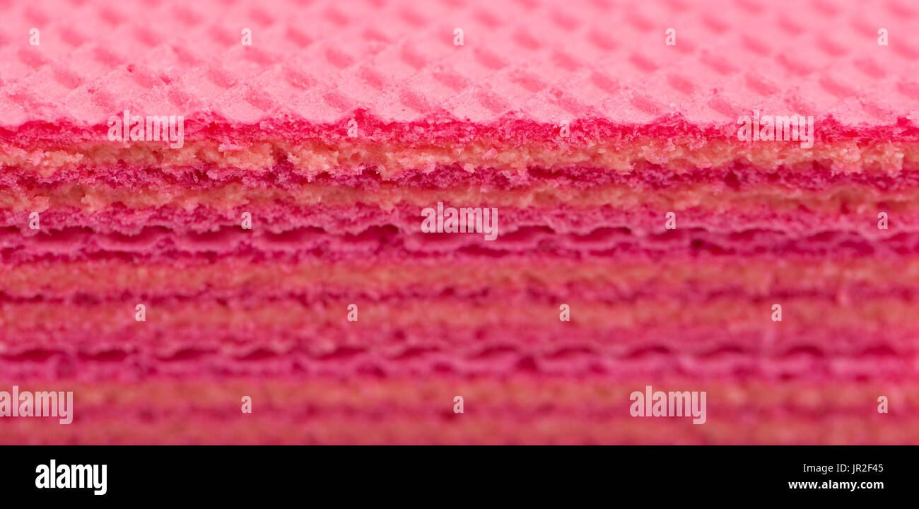 Pink wafer cookies hi-res stock photography and images - Alamy