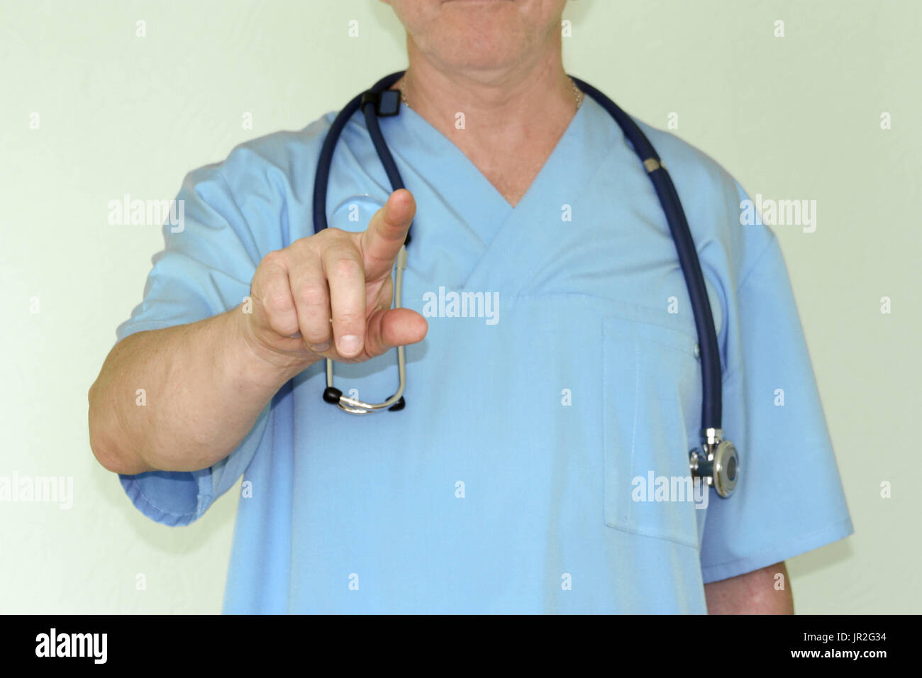 Medical doctor concept doctor pointing Stock Photo - Alamy