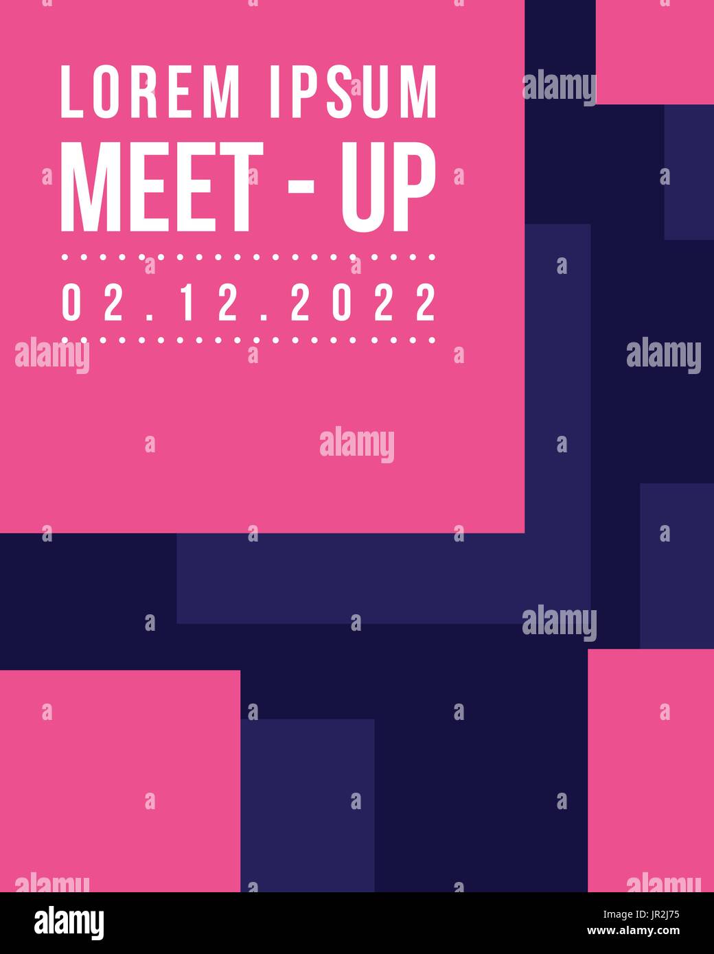 Geometric cover design meet up card style collection Stock Vector Image ...