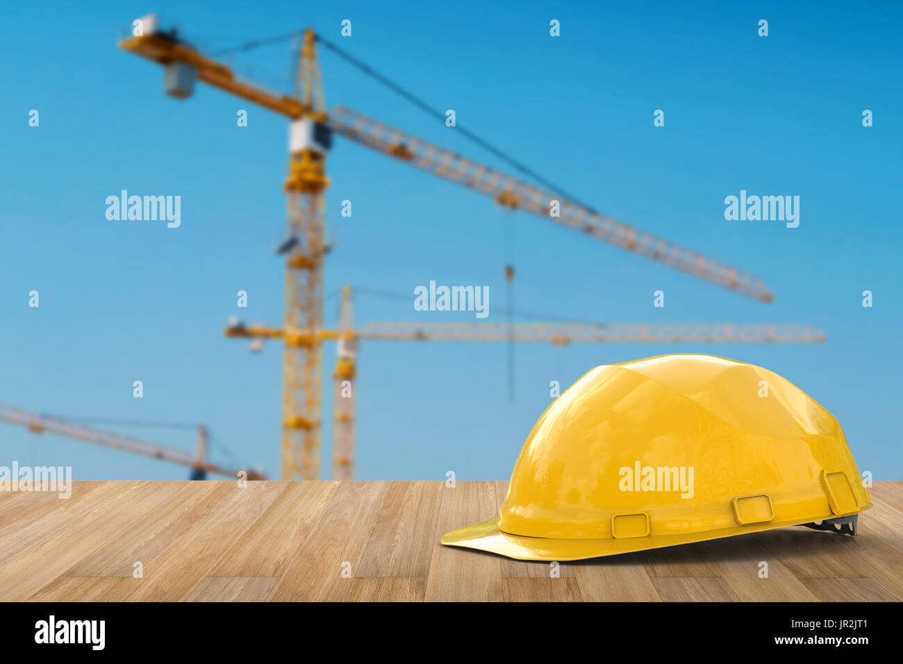 civil engineer concept with safety helmets and pipeline Stock Photo - Alamy
