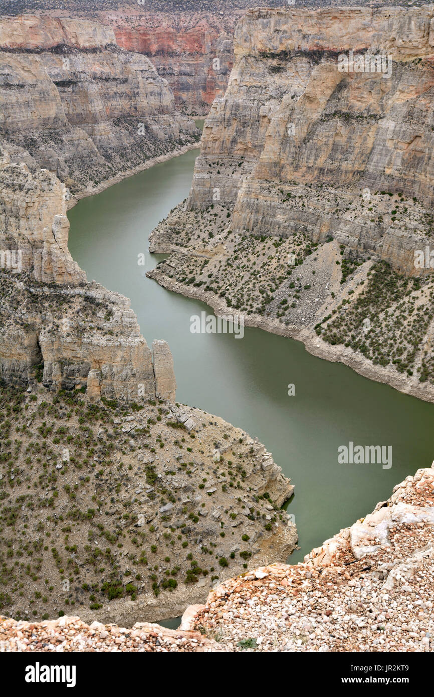 Bighorn river throught the Bighorn Canyon, Bighorn Canyon National ...