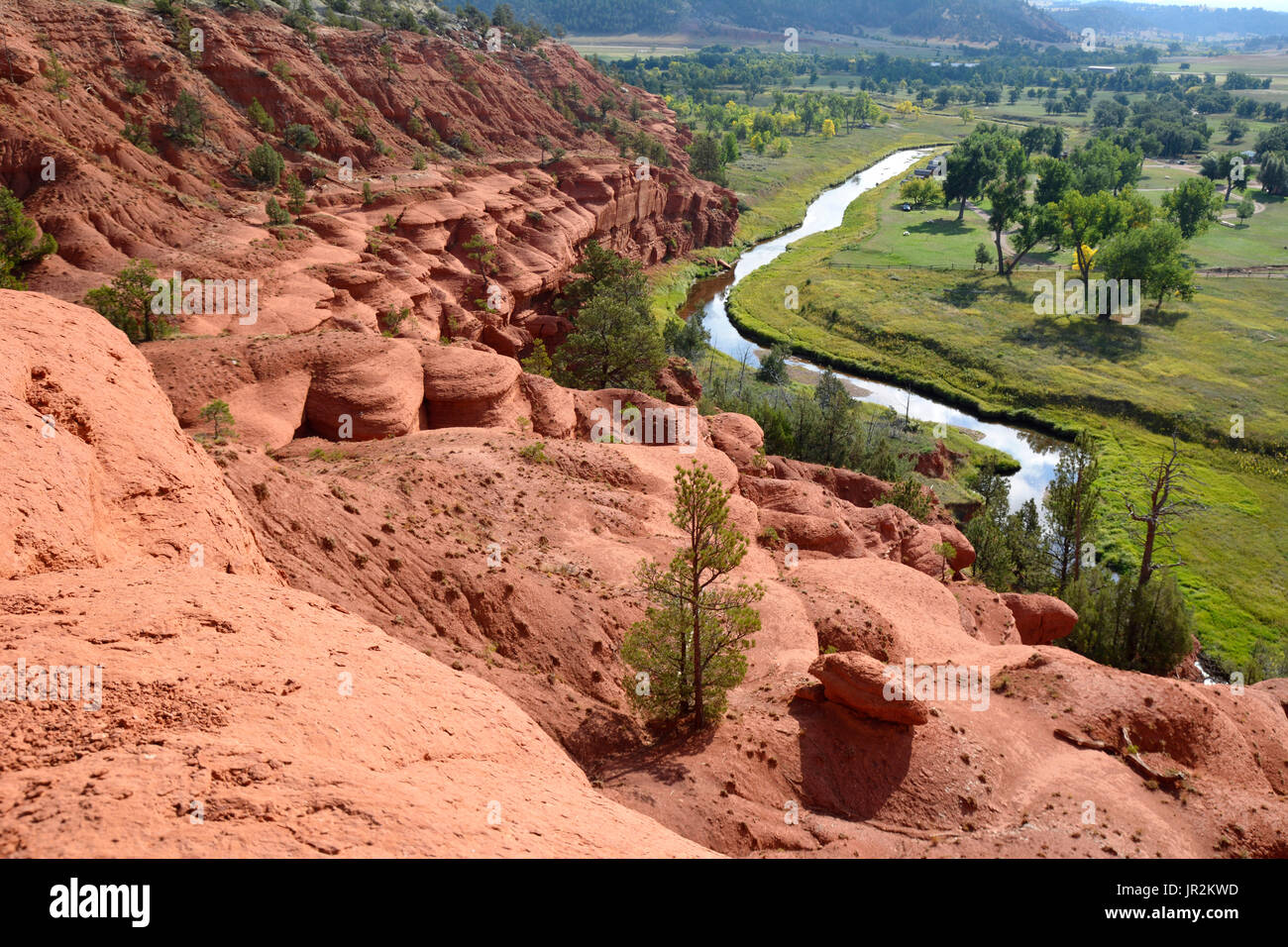 The Spearfish Formation along the Belle Fourche River in the area of ...