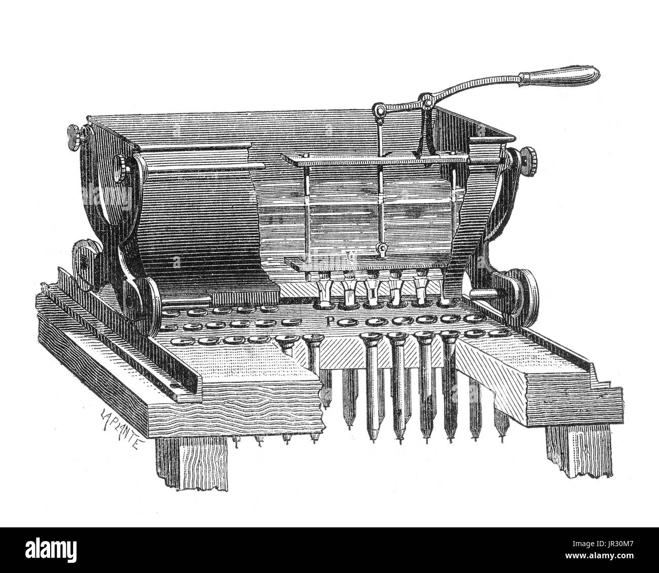Candle Molding Machine,19th Century Stock Photo - Alamy