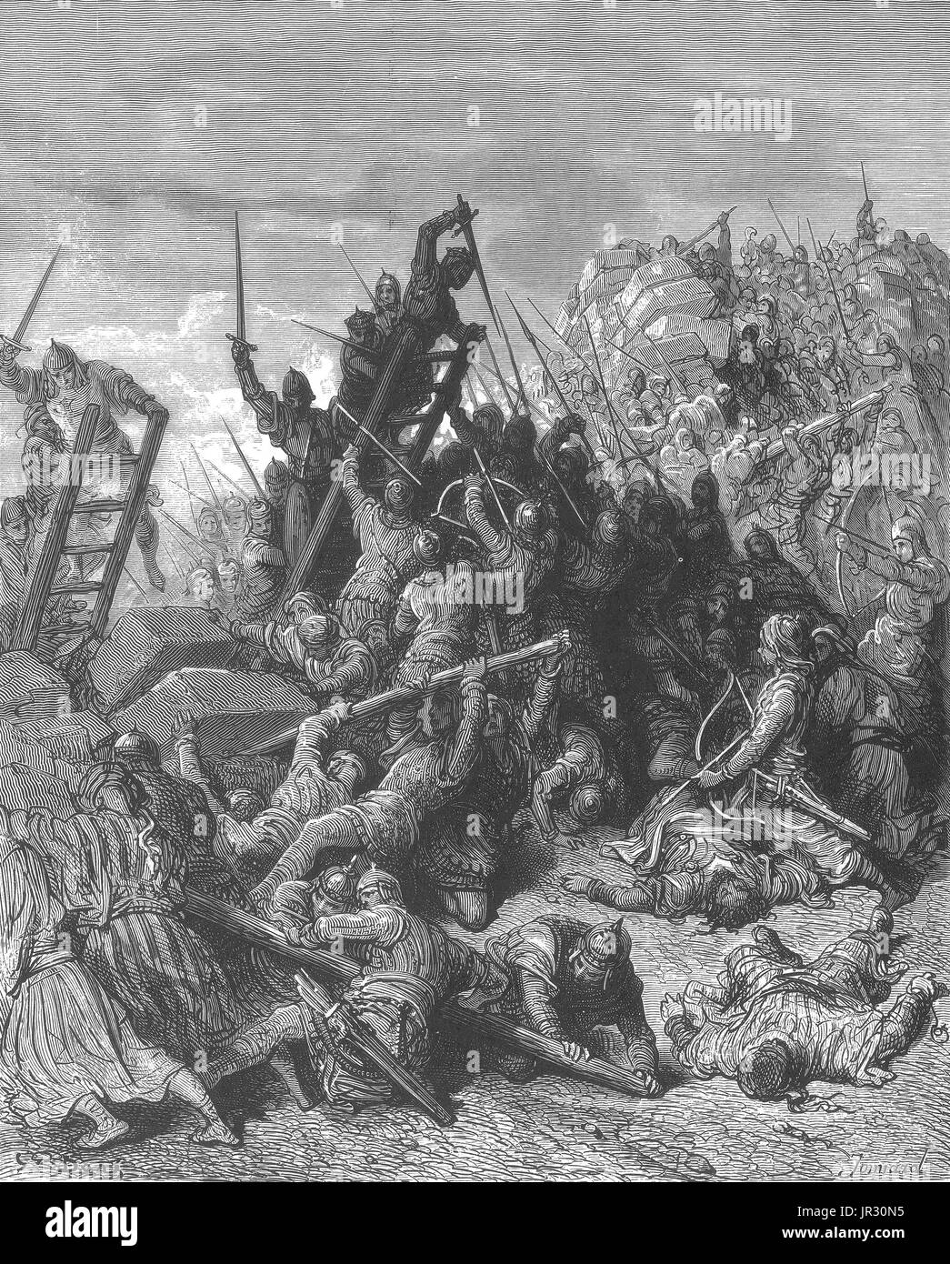 Crusade battle Black and White Stock Photos & Images - Alamy