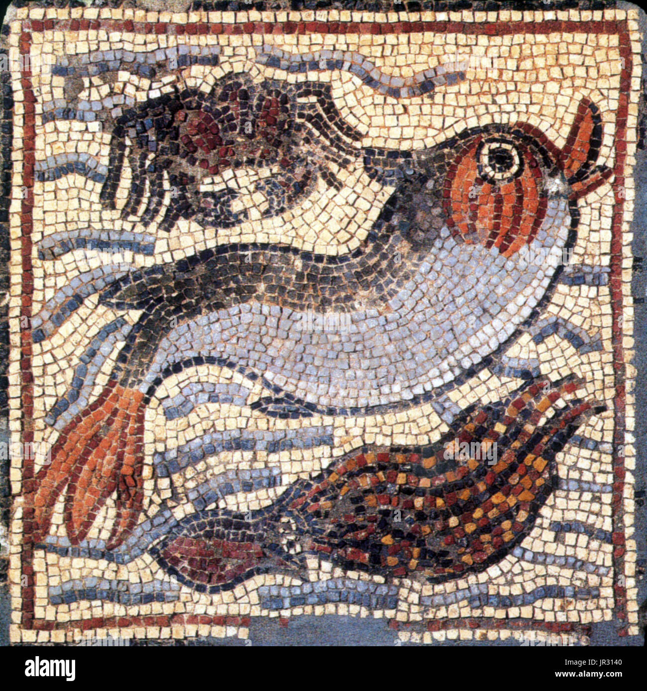 Marine Fauna,Byzantine Mosaic,6th Century Stock Photo - Alamy