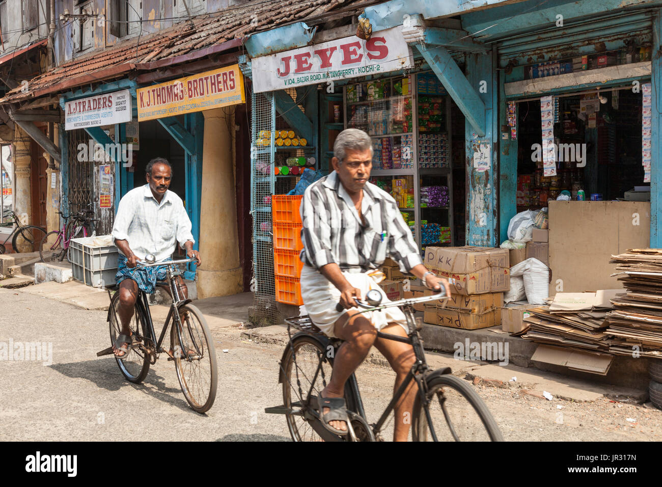 Street scene, Fort Cochin, Kerala, India Stock Photo - Alamy