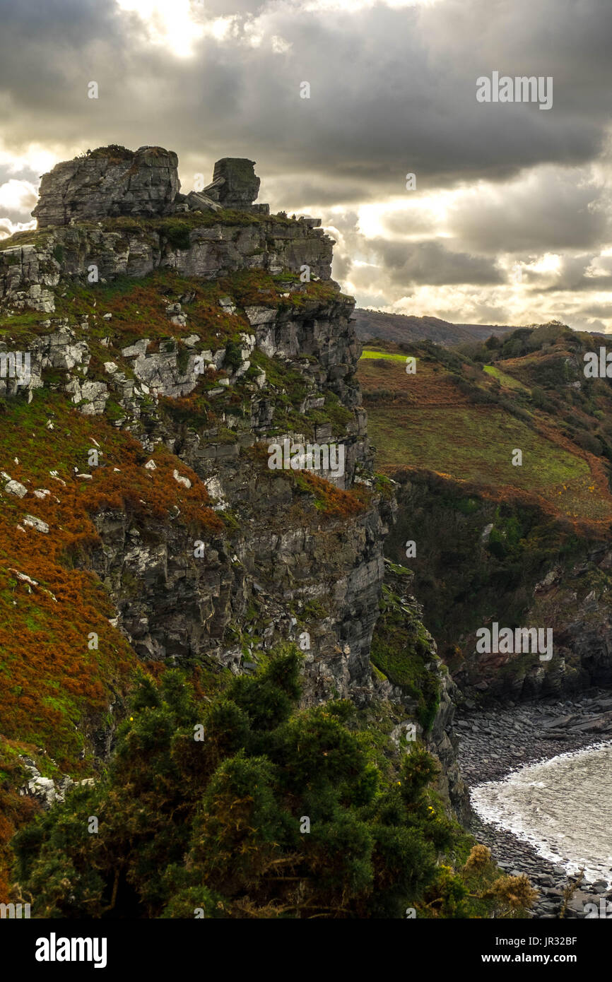 valley of rocks coast line Stock Photo - Alamy