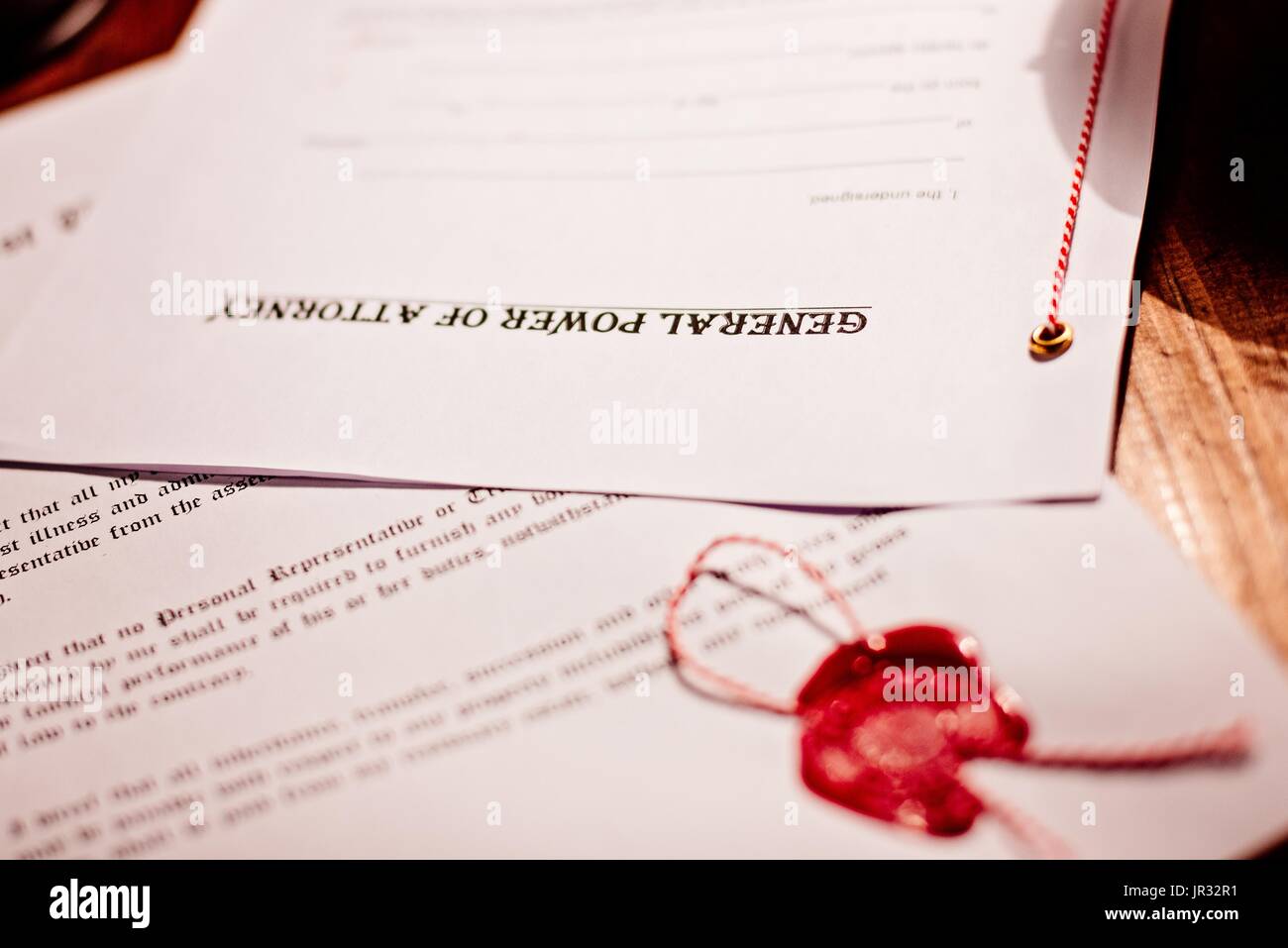 Wax notary seal on document hi-res stock photography and images - Alamy